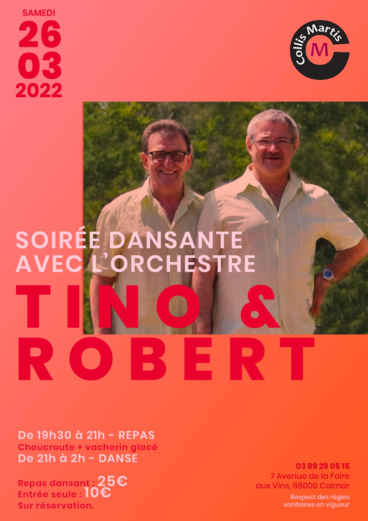 Soirée et/ou repas dansant avec l’Orchestre Tino et Robert - Collis ...