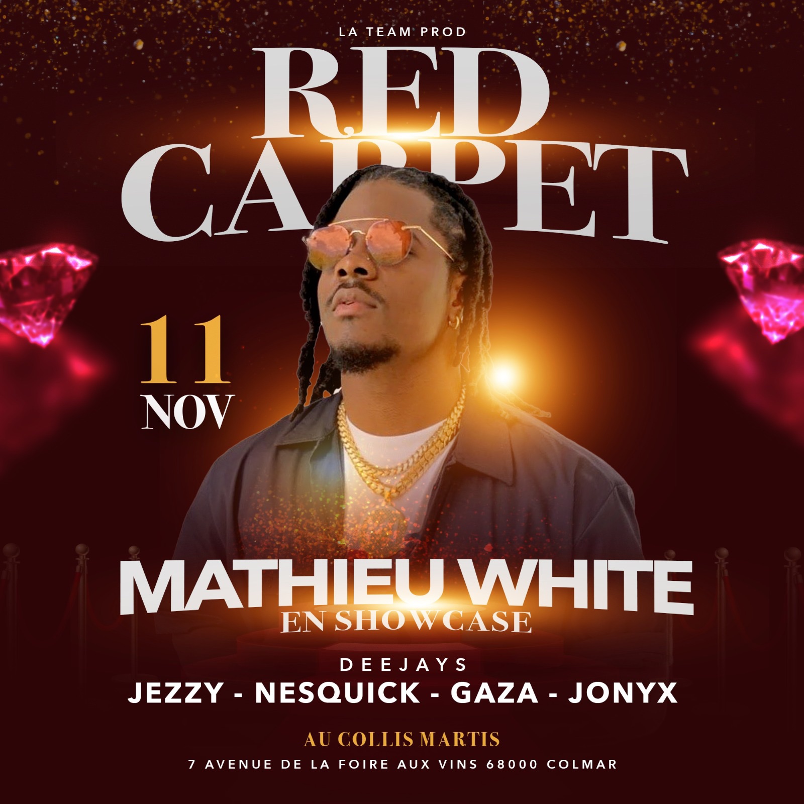 Red Carpet avec Showcase inédit Mathieu White - Collis Martis ...